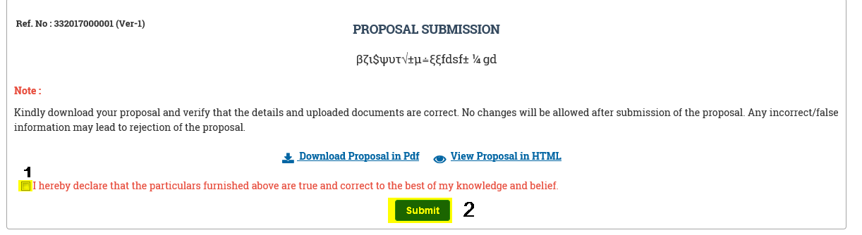 PI Guidelines - Proposal Submission For MATRICS